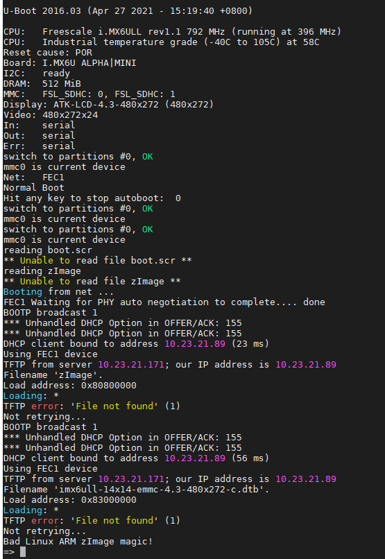 解决问题（5）：成功解决uboot移植时网络通讯遇到的ARP Retry count exceeded； starting again_arp retry count exceeded ...