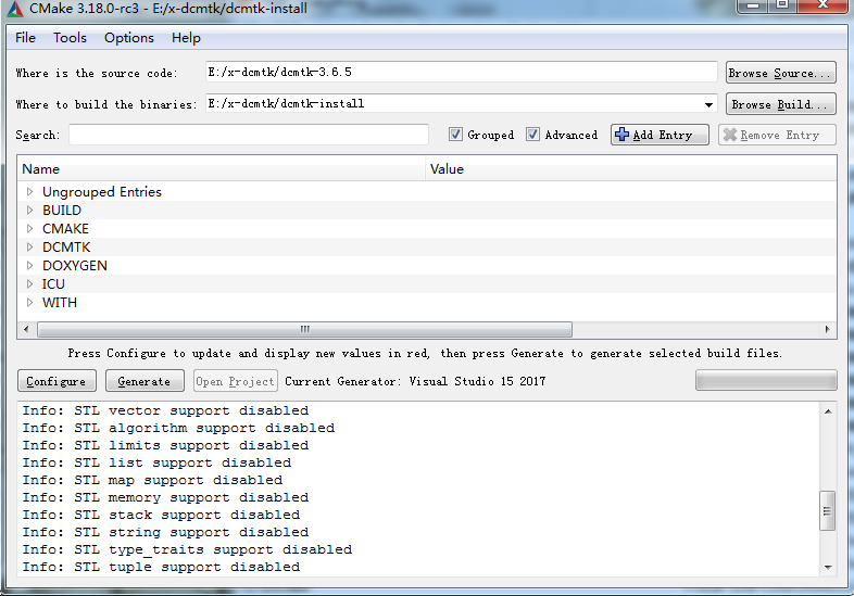 DICOM笔记-使用cmake编译DCMTK_dcmtk cmake-CSDN博客