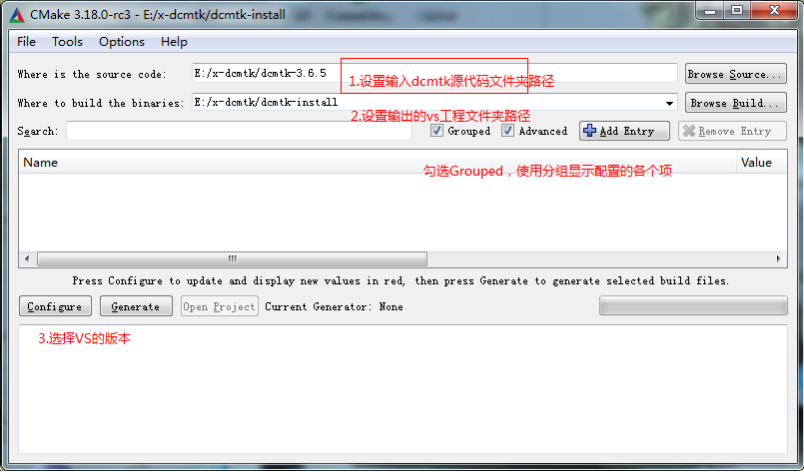 DICOM笔记-使用cmake编译DCMTK_dcmtk cmake-CSDN博客
