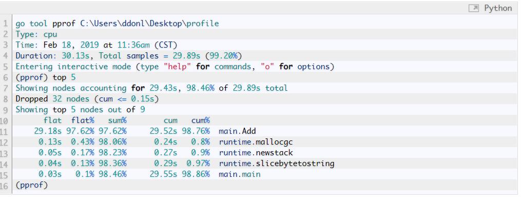Golang性能分析工具PProf的使用_golang pprof使用-CSDN博客