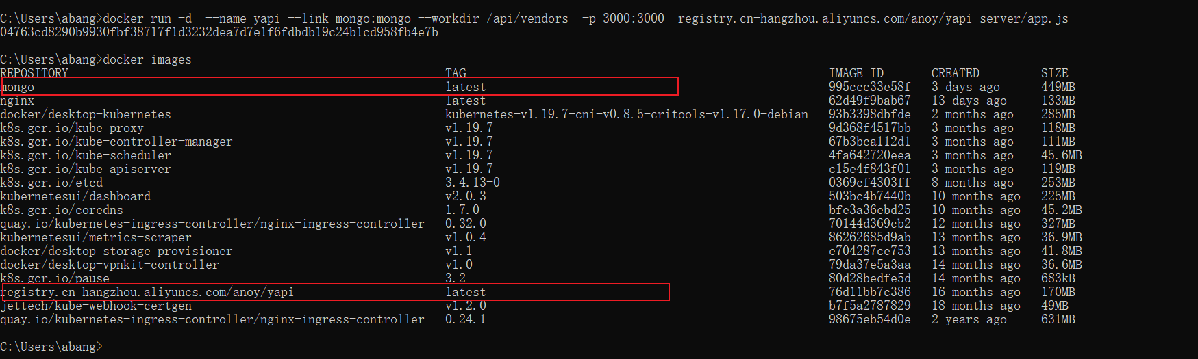 使用windows的docker 环境部署 yapi_docker:error response from daemon: mkdir-CSDN博客