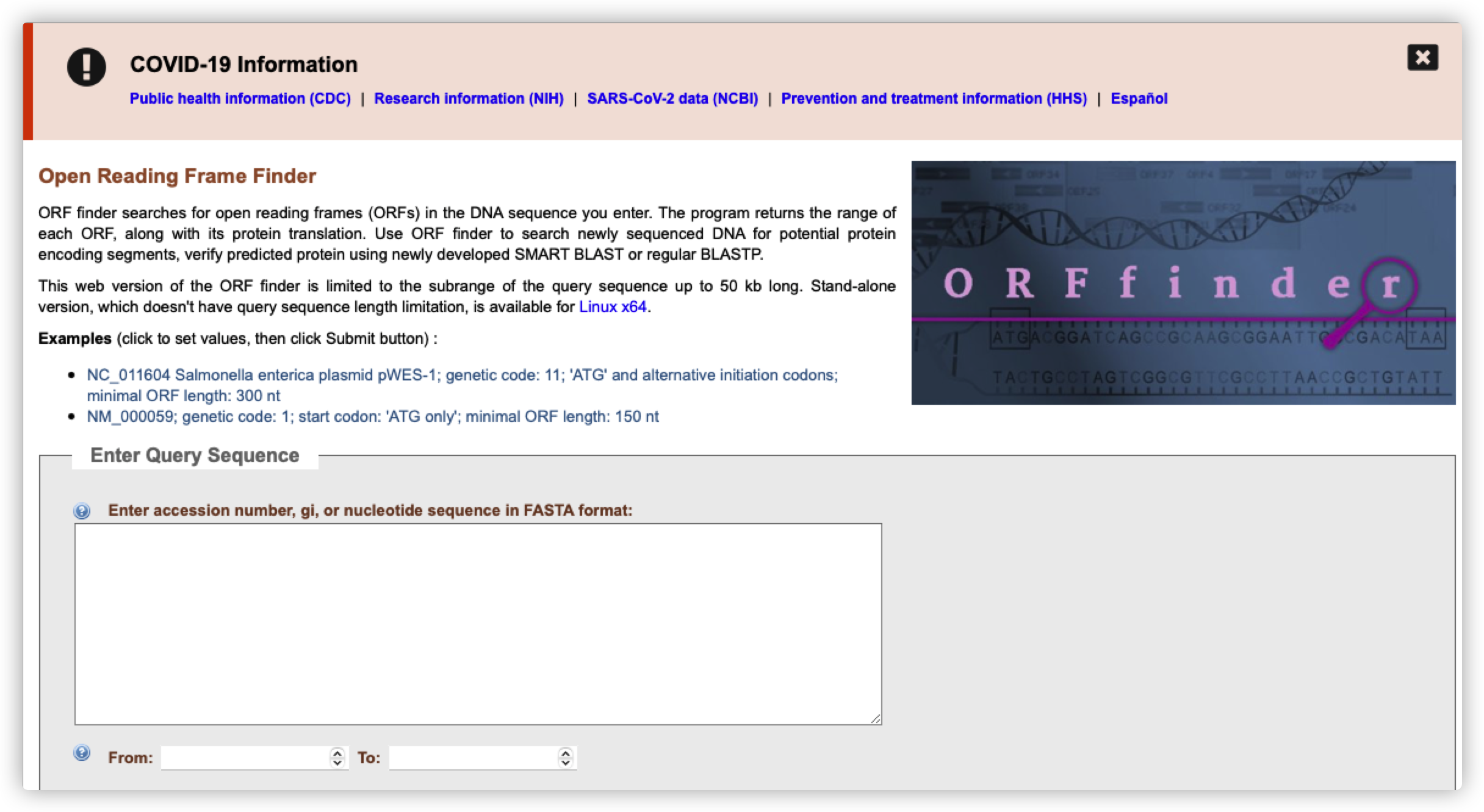 ORFfinder的linux版本使用（本地化ORFfinder）_linux无法运行orffinder-CSDN博客