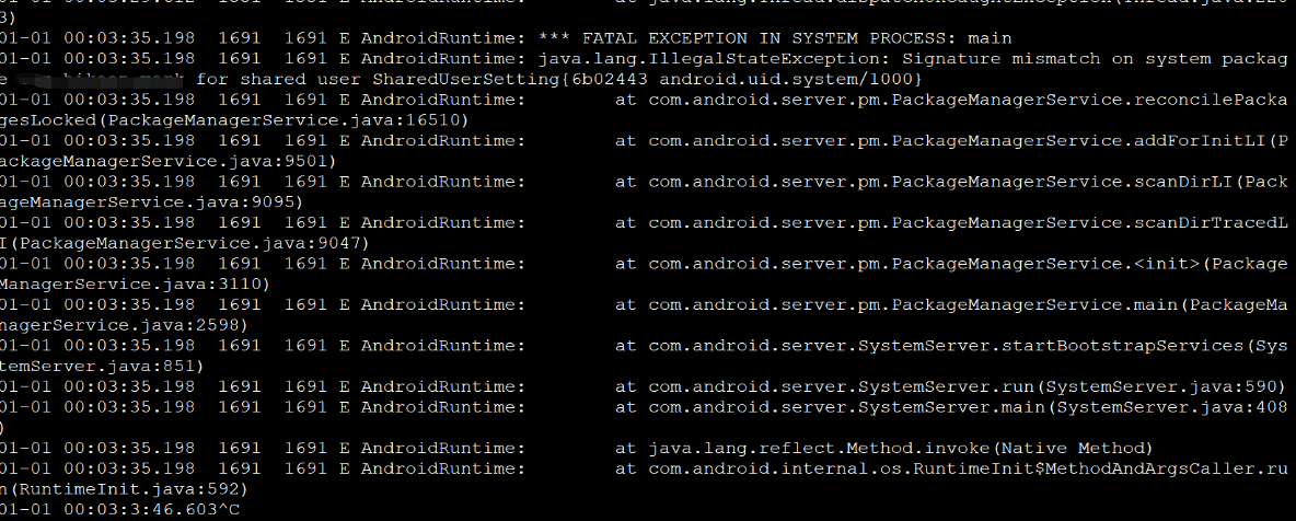 Signature mismatch on system package com.xxx.xxx for shared user SharedUserSetting-CSDN博客