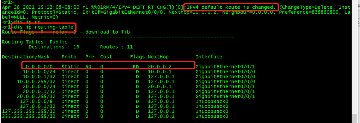 华为 nqa关联静态路由_ip route-static 0.0.0.0 0.0.0.0 10.0.2.178 prefere-CSDN博客