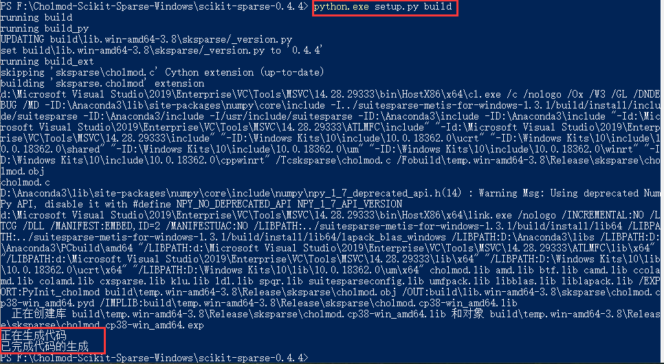 Windows下安装Cholmod和Scikit-Sparse-CSDN博客