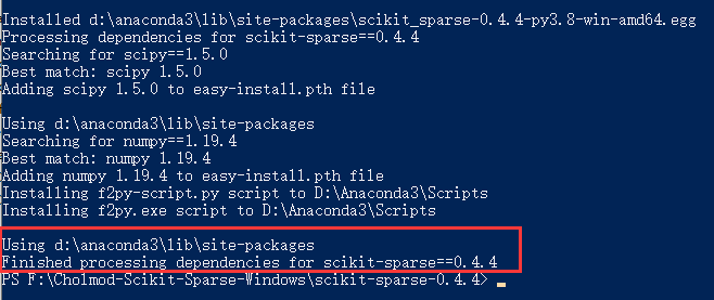 Windows下安装Cholmod和Scikit-Sparse-CSDN博客