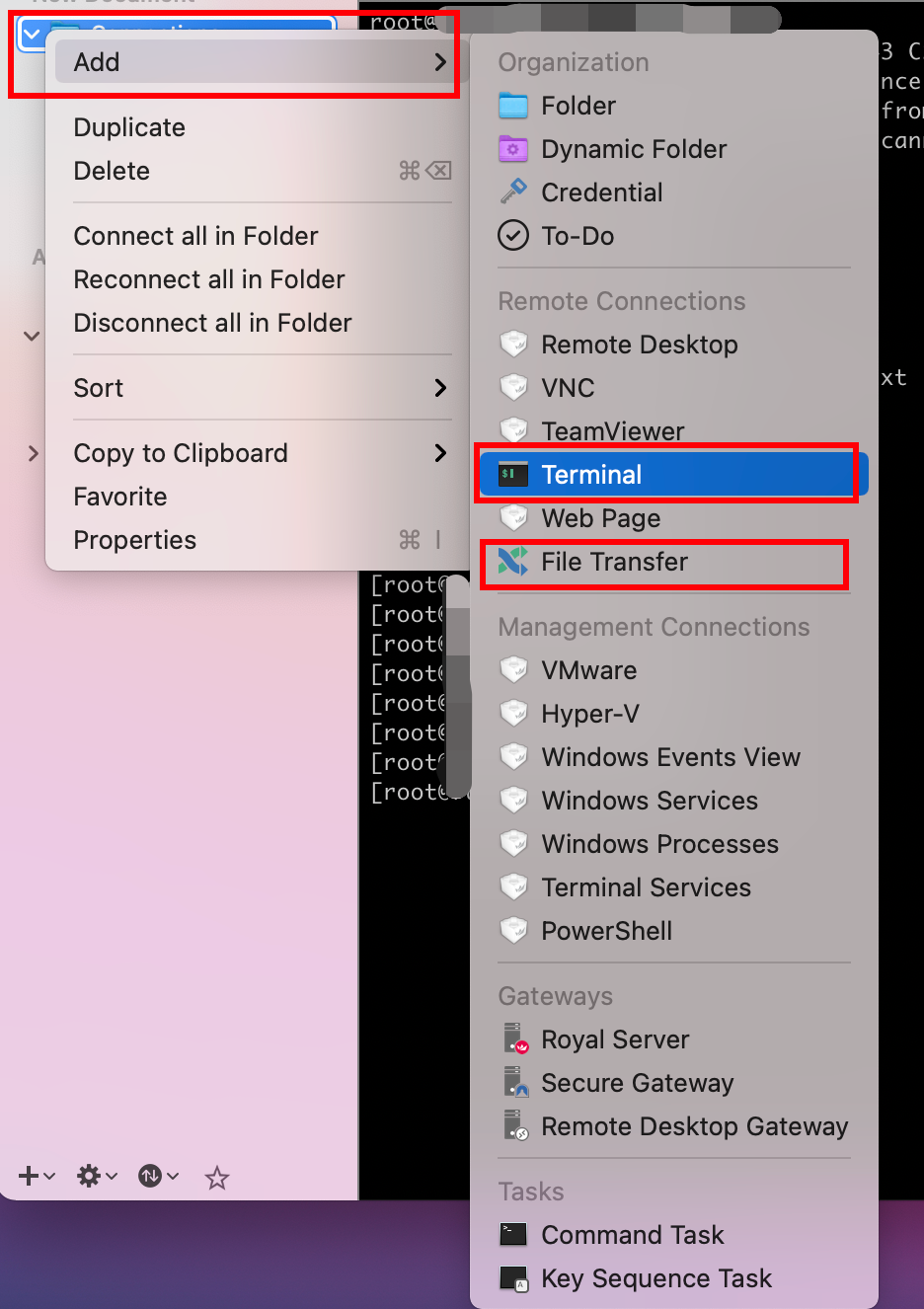 Royal TSX基本使用｜MAC下SSH管理工具｜代替Xshell｜SSH FTP 远程桌面｜多开shell｜防止自动断开_mac ssh+ftp工具-CSDN博客