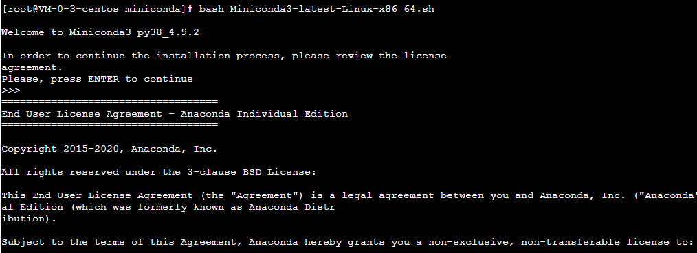 Linux服务器安装python3.8.8和minicoda安装_miniconda 3.8操作文档-CSDN博客