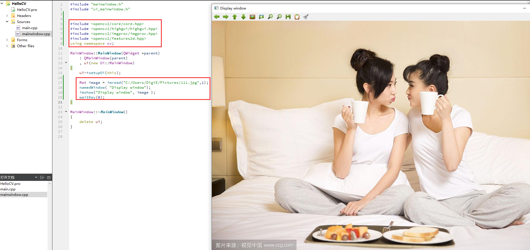 Qt中配置opencv Qt配置opencv Csdn博客
