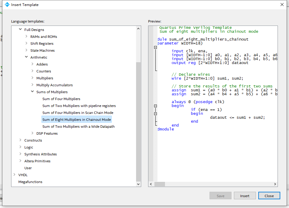 quartus软件调用代码模板_quartus怎么将自己写的verilog模块引用-CSDN博客