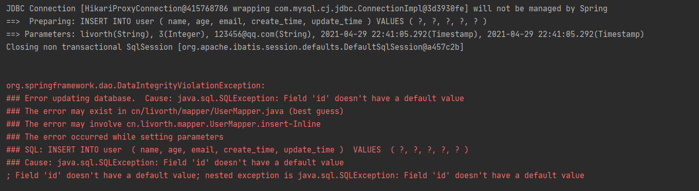 【报错解决】org.springframework.dao.DataIntegrityViolationException-CSDN博客