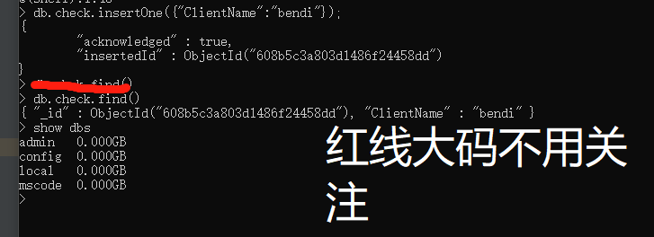 Show DBS does not show my self-study library in MongoDB - Programmer Sought