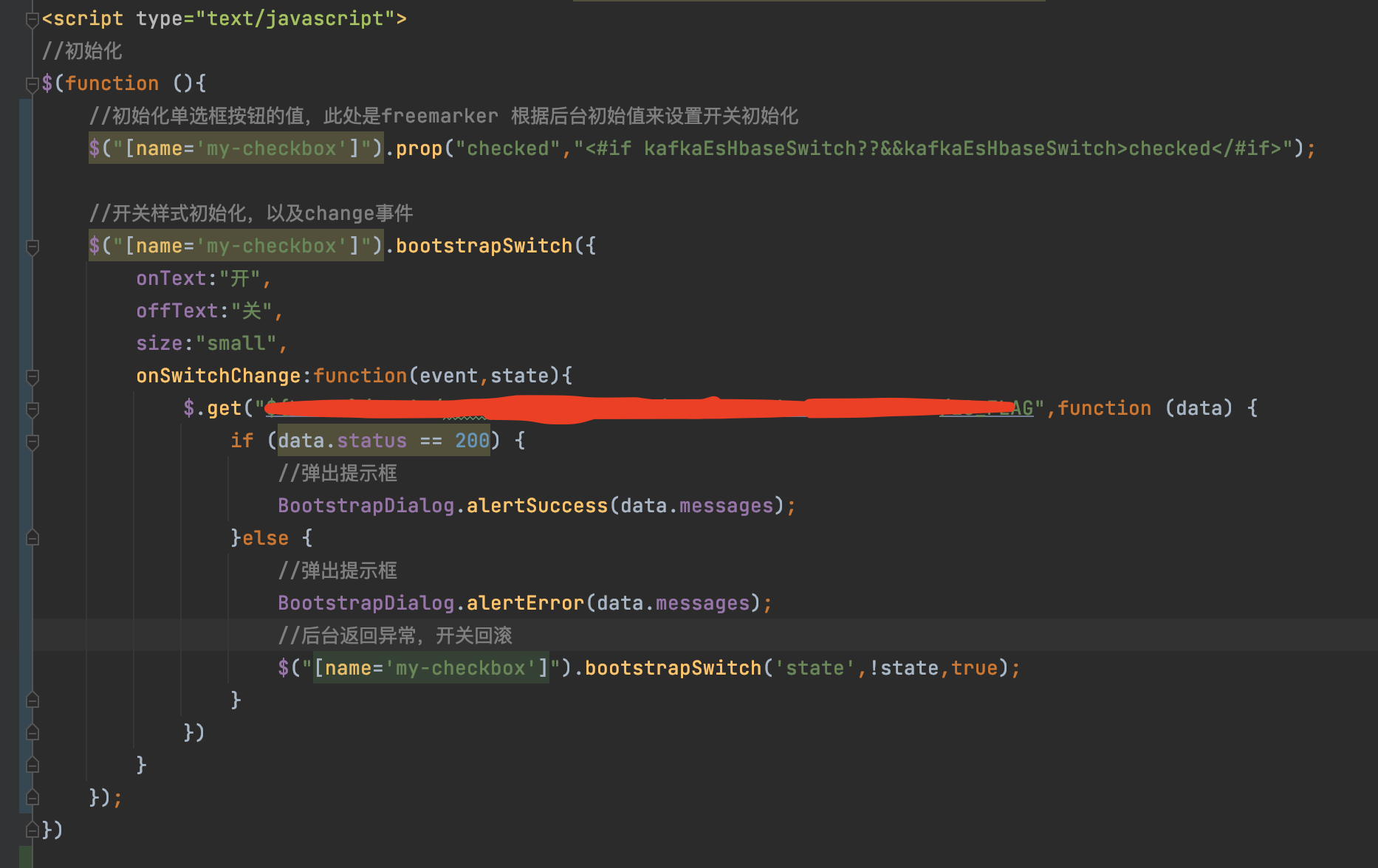 bootstrap3 switch js初始化设置值，以及跟具后台返回状态值回滚状态_bootstrap 设置switch值-CSDN博客