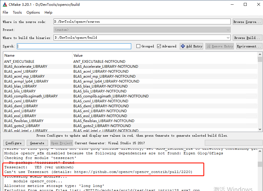 Windows下编译OpenCV带Tesseract OCR_tesseract ocr 32位 vs2017编译-CSDN博客