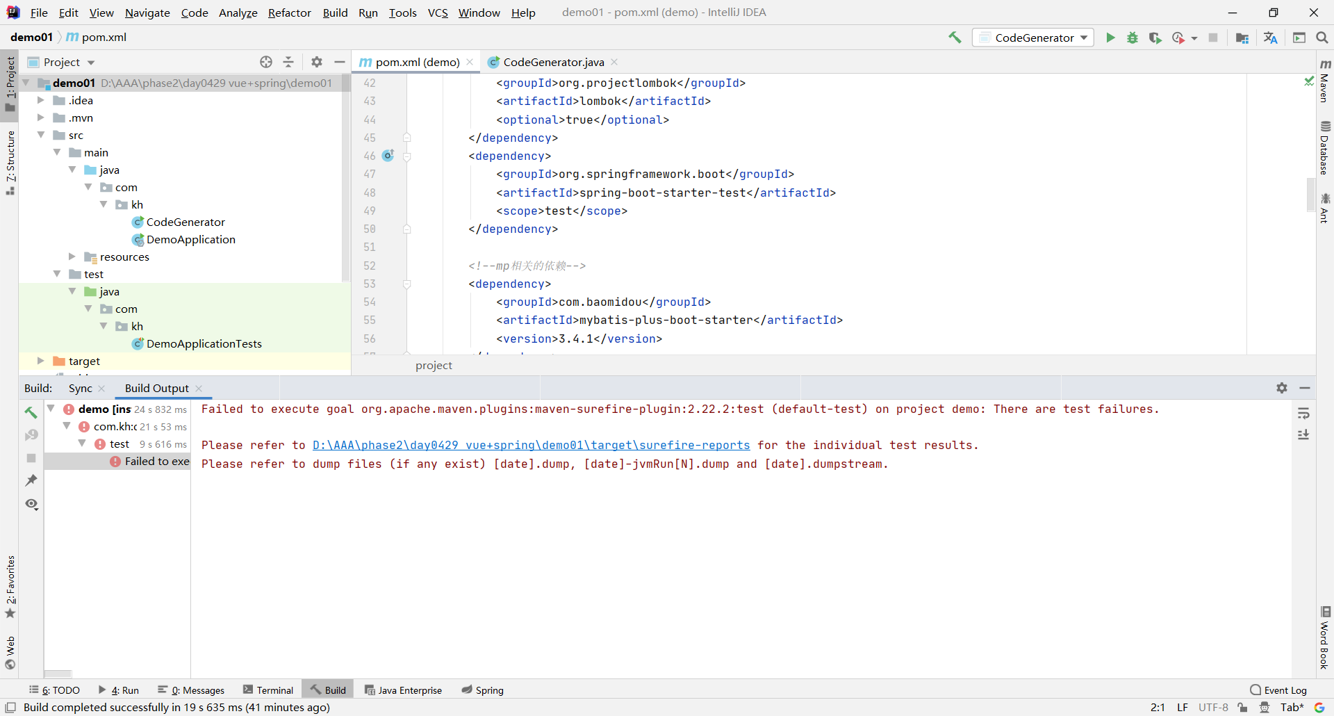 Failed To Execute Goal Org Apache Maven Plugins Maven Surefire Plugin 2 22 2 Test Default Test