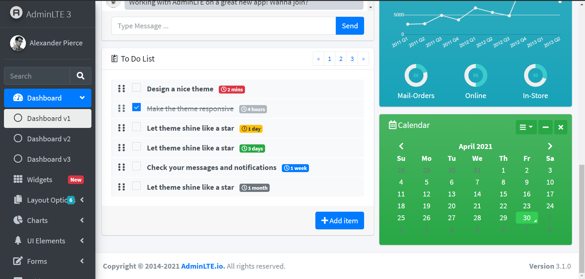 AdminLTE快速入门和使用（网页模板快速入门使用）_adminlte教程-CSDN博客