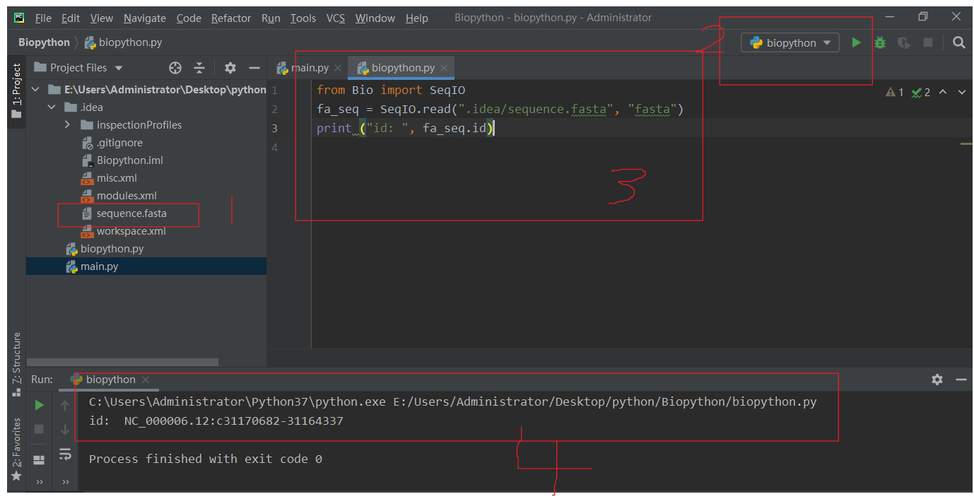 Biopython安装及fasta序列展示_biopython fasta-CSDN博客