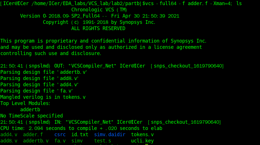 数字IC设计工具教程——VCS(lab2 VCS Debugging Basics)_vcs的ucli-CSDN博客