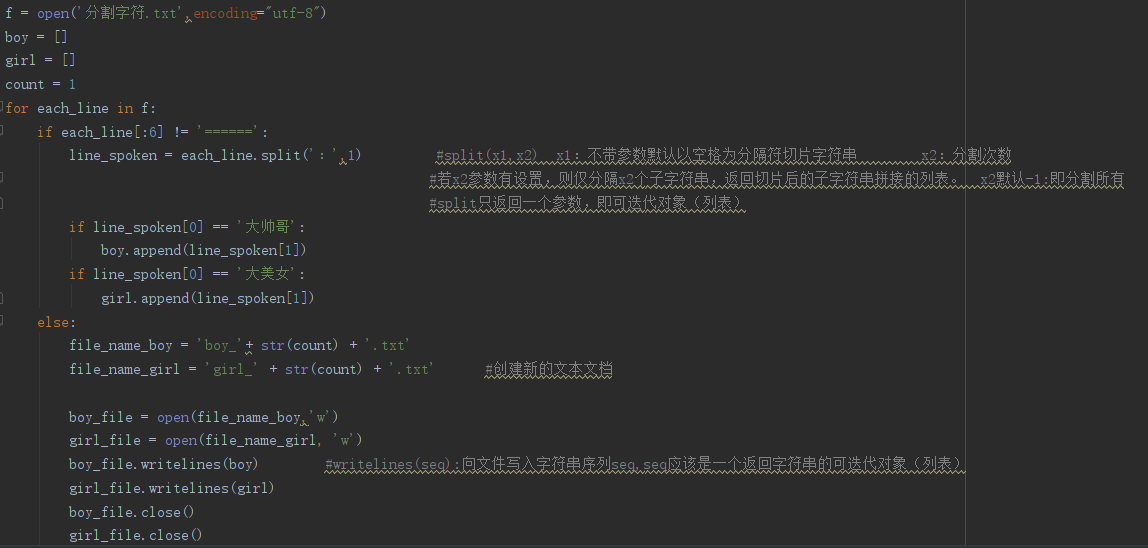 5.2 分割字符，split(),writelines()_writelines(seq)-CSDN博客