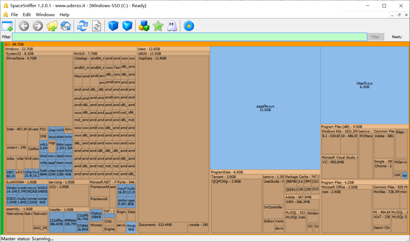 SpaceSniffer(磁盘大小扫描分析) 彻底解决C盘爆满问题 清理C盘必备软件-CSDN博客