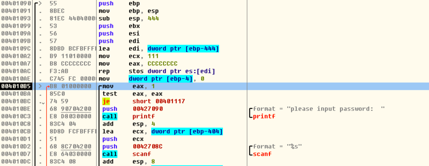 【简单栈溢出】使用Ida&&OD分析_ida和od-CSDN博客