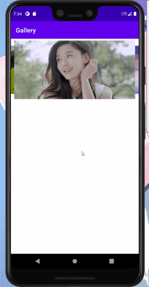Android RecyclerView轮播图实现 支持放大动画_android layoutmanager滑动到中间放大-CSDN博客