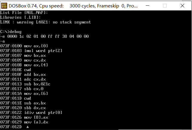 【汇编语言】实验一_利用debug程序中的“e”命令,将两个多字节数“12345678h”和“fedcba98h”分别送-CSDN博客