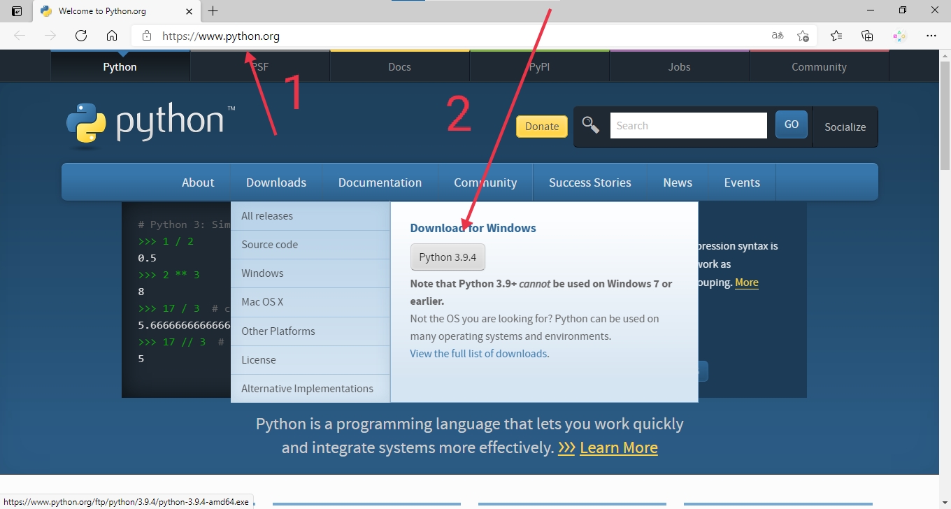 تثبيت Python على نظام Windows - المبرمج العربي
