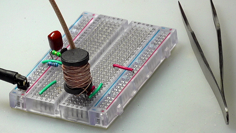 测试基于2SK241的150kHz的导航信号高频放大器-CSDN博客