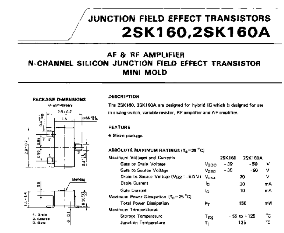 对比BF245、2SK30A，2SK160A与2SK241对于150kHz导航信号放大关系-CSDN博客