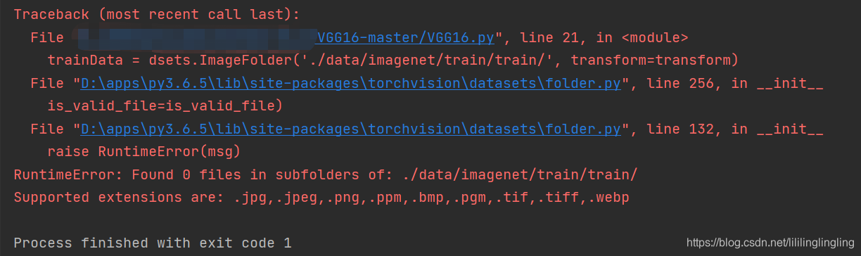 Runtimeerror Found 0 Files In Subfolders Of 文件路径 Runtimeerror Found 0 Files In Subfolders Of Csdn博客