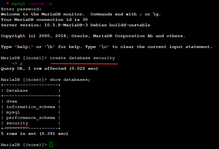 docker 运行 sqli-labs（ Unable to connect to the database:security）问题解决_unable to connect to the ...