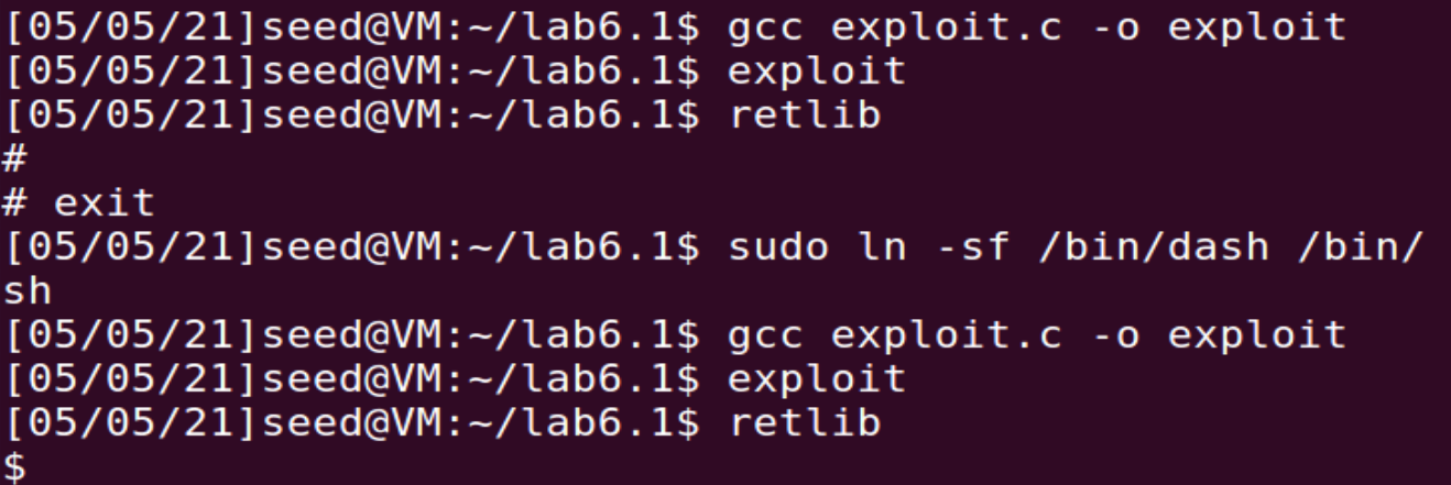 【信息安全-科软课程】Lab6 Return-to-libc Attack_return-to-libc attack lab-CSDN博客