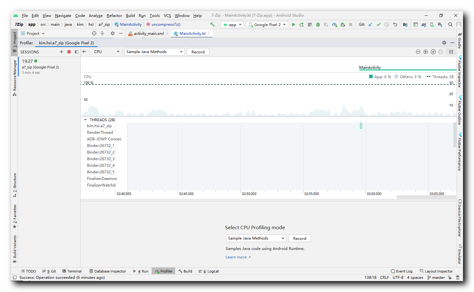 【Android CPU 优化】Android CPU 调优 ( Trace 文件分析 | Android Profiler 工具 | CPU Profiler 工具 )_rk android ...
