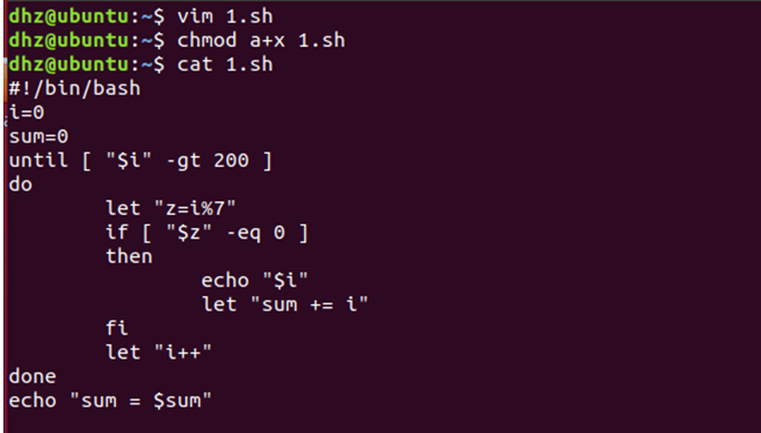Linux实验报告四-shell编程_shell编程实验报告-CSDN博客