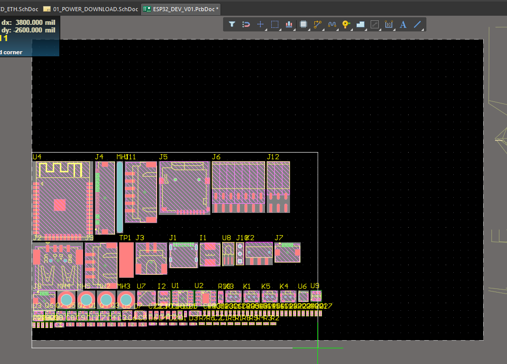 Altium AD20的PCB板框绘制、定义板子形状、重新设置原点、放置尺寸标注_ad板框画在哪一层-CSDN博客