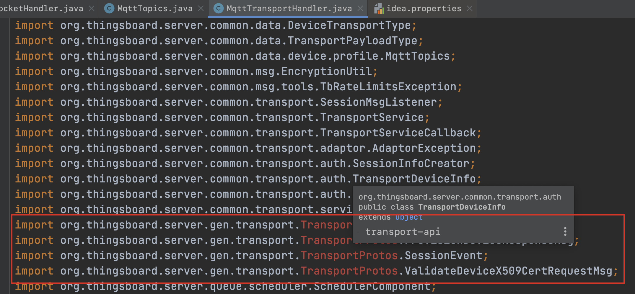 Thingsboard org.thingsboard.server.gen.*找不到解决方法_import org.thingsboard.server.gen.transport ...