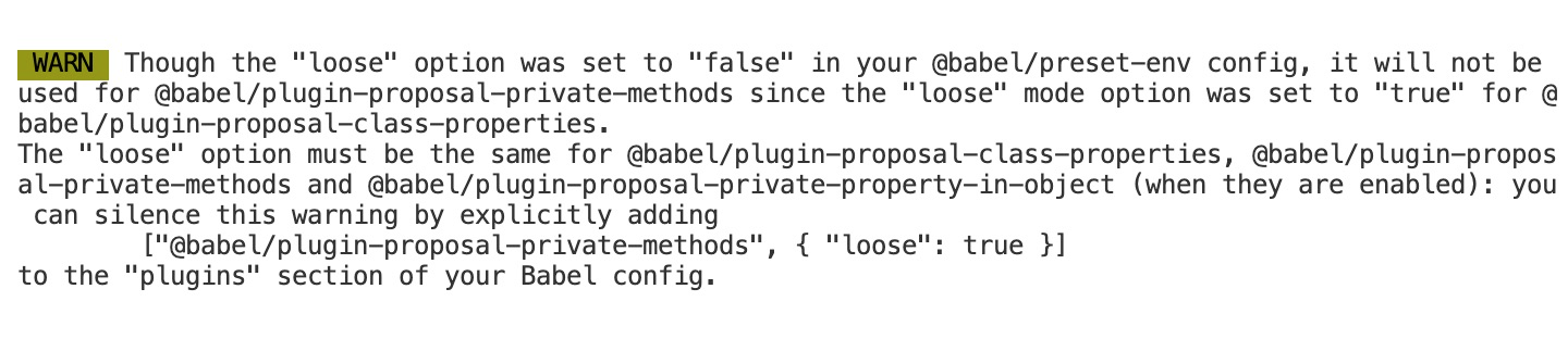 【问题解决】@babel/plugin-proposal-private-methods“, { “loose“: true }-CSDN博客
