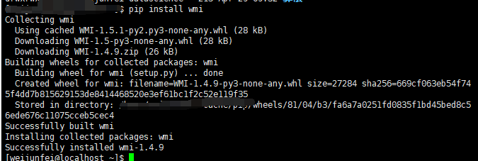 记一次神奇的装包过程 -- 安装wmi包_pip install wmi 安装失败-CSDN博客