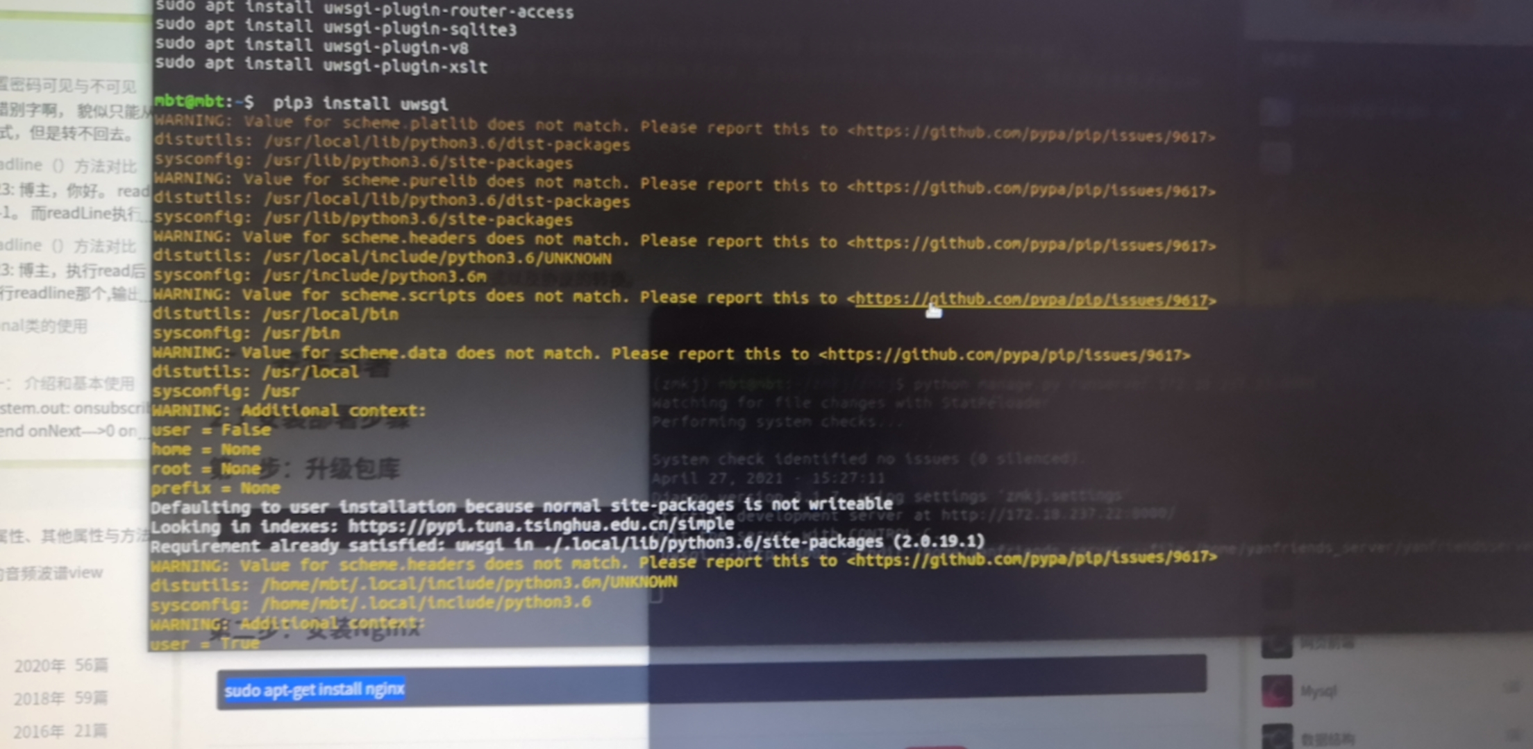 Linux PIP error: Warning: Running Pip as the 'root' User Can Result in ...