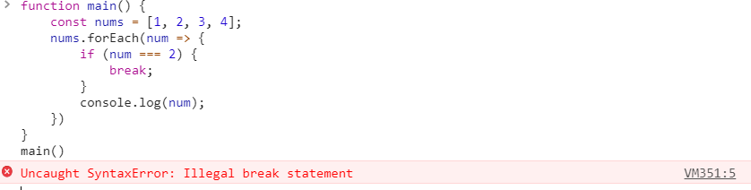 forEach使用之Illegal continue/break statement_illegal continue statement: no surrounding iterati-CSDN博客