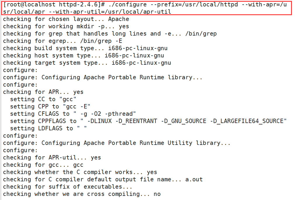 Linux系统安装httpd报错“configure: error: APR not found. Please read the ...