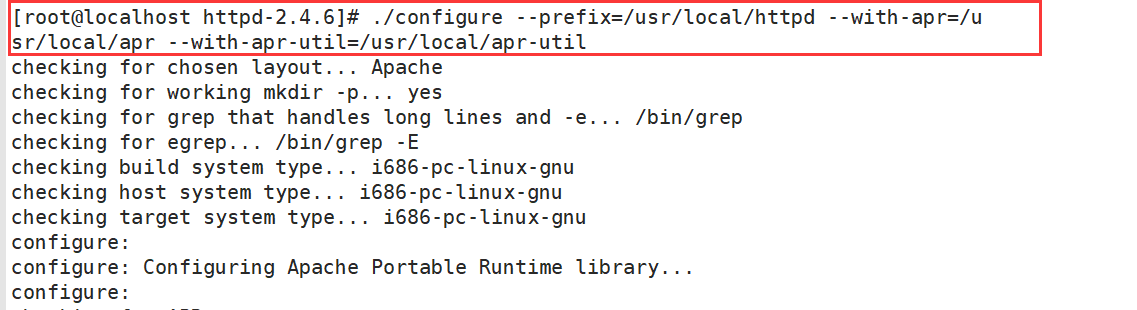 Linux系统安装httpd报错“configure: error: APR not found. Please read the documentation.“_configure ...