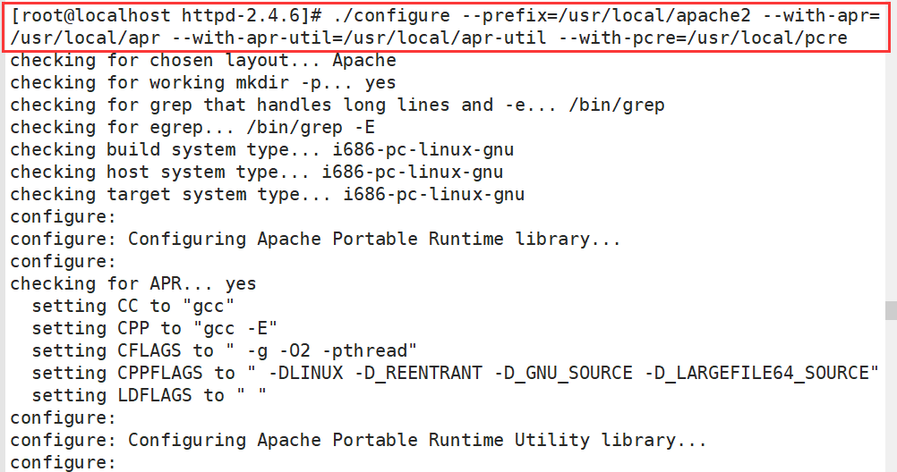 Linux系统安装httpd报错“configure: error: APR not found. Please read the documentation.“_configure ...
