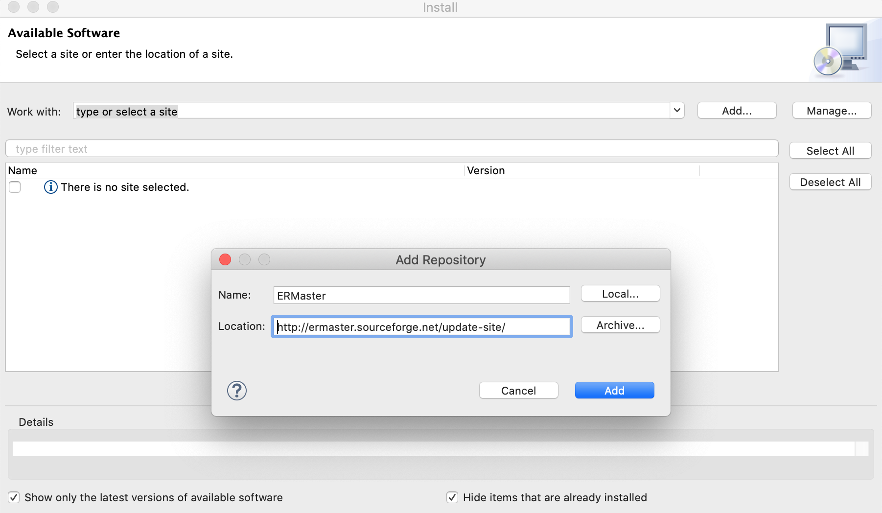 eclipse插件：ERMaster 安装与使用_ermaster 插件冲突-CSDN博客
