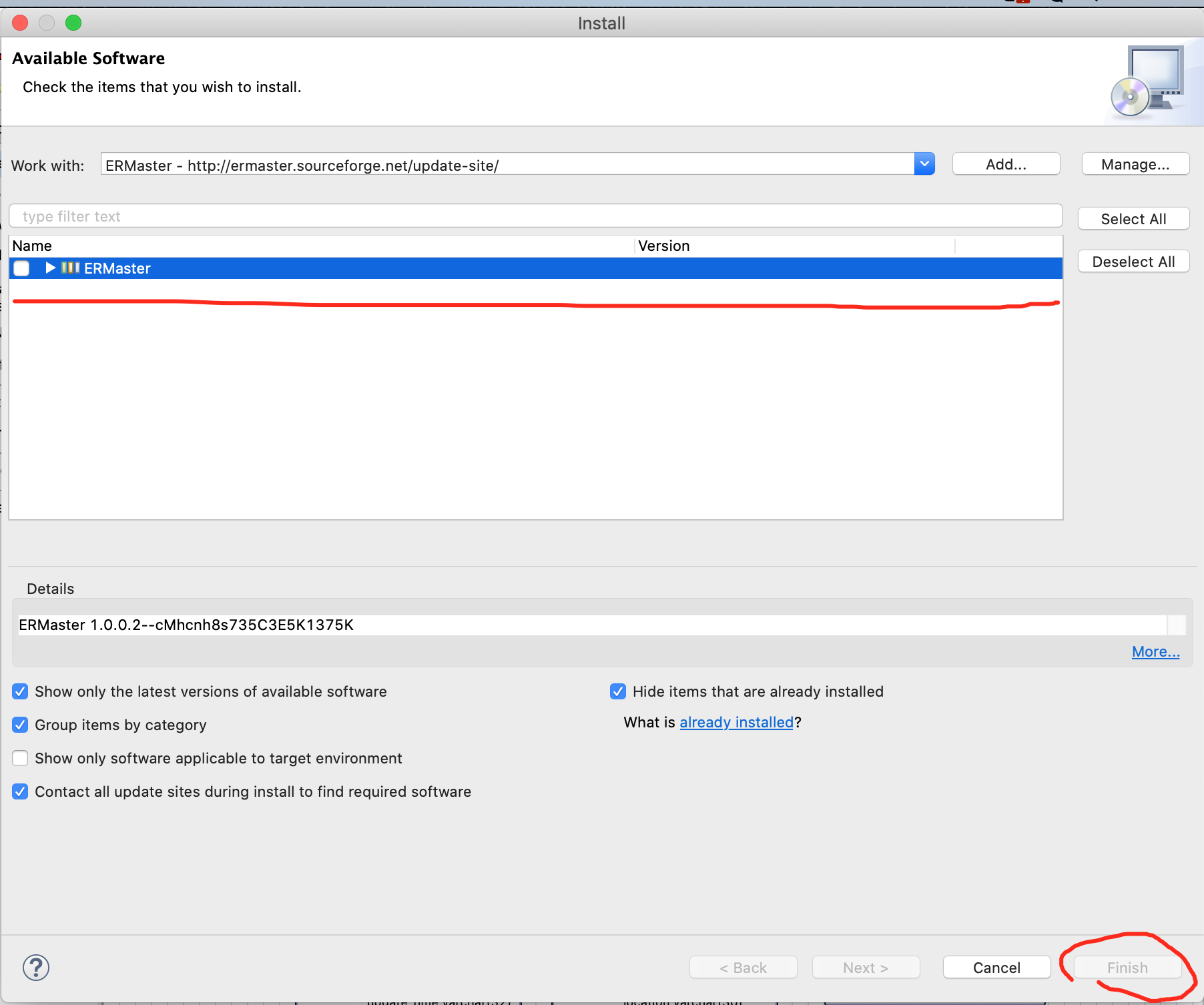 eclipse插件：ERMaster 安装与使用_ermaster 插件冲突-CSDN博客