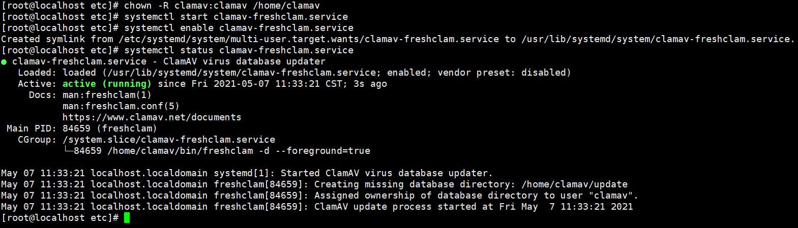 Linux 杀毒软件ClamAV离线安装部署_linux如何离线安装clamav-CSDN博客