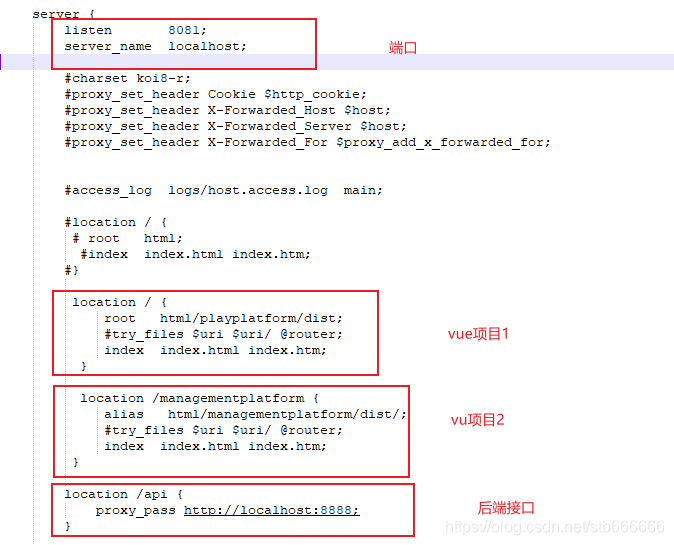 多个vue项目共用一个后端(springboot)项目(前端部署到web服务器nginx后端部署到应用服务器本地运行jar文件)多个前端包共用一个后端 Csdn博客