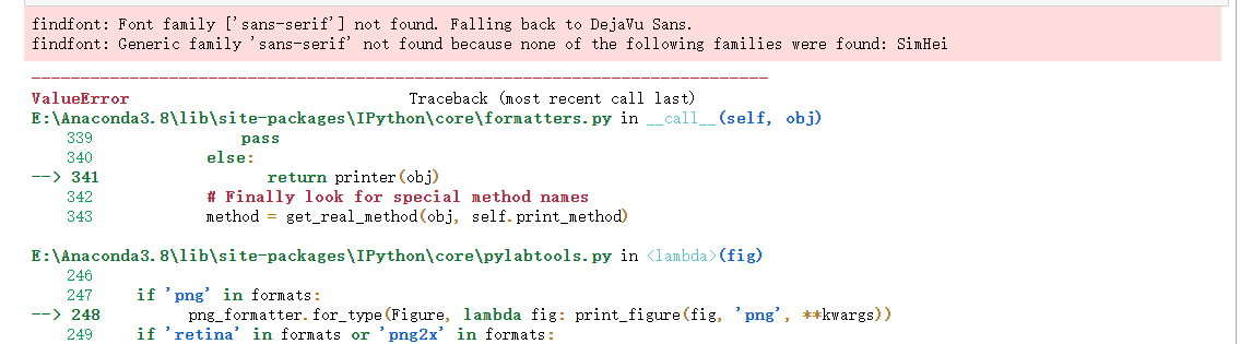 findfont: Font family [‘sans-serif‘] not found. Falling back to DejaVu Sans. findfont: Generic ...